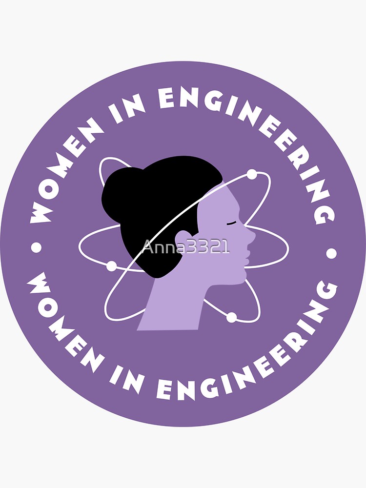 "Women In Engineering" Sticker for Sale by Anna3321 | Redbubble