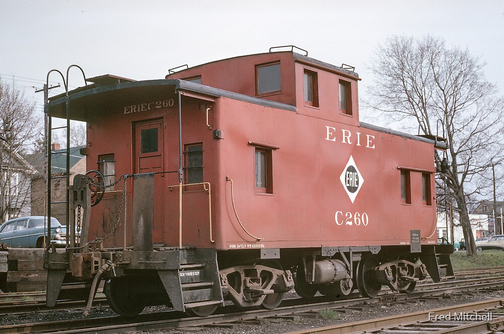 "Erie Caboose 19610507 0379" by Fred Mitchell | Redbubble
