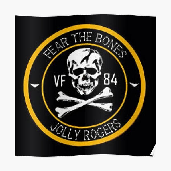 "USAF Tomcat VF-84 Jolly Roger Patch Sticker NEW!!" Poster for Sale by ...