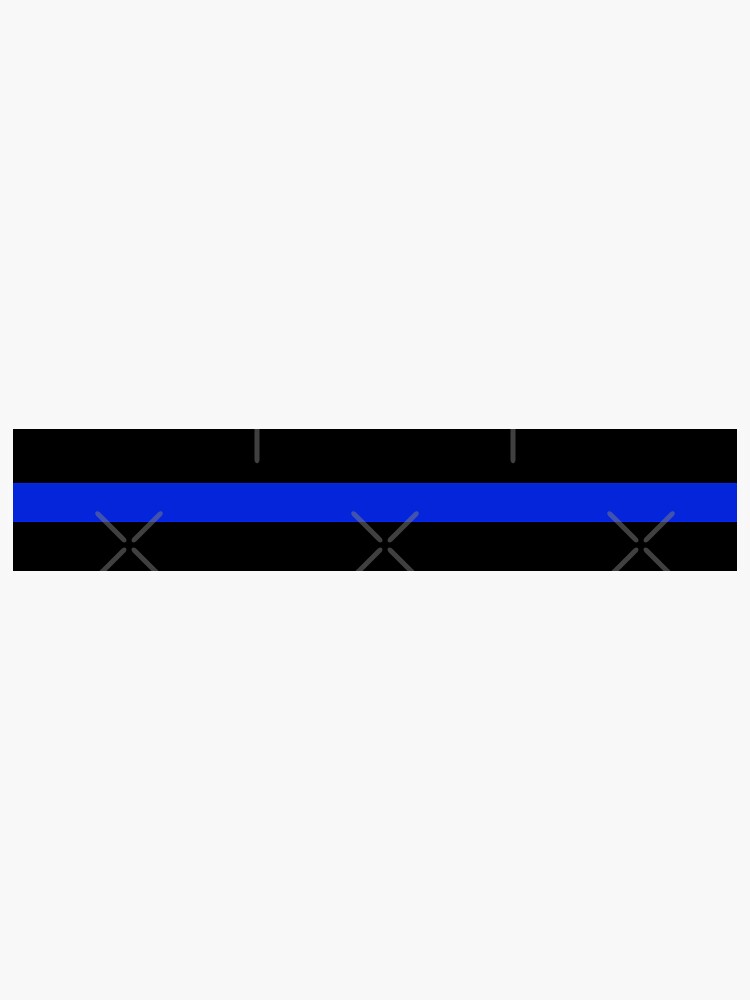 "Thin blue line" Sticker for Sale by Mspizzirri | Redbubble