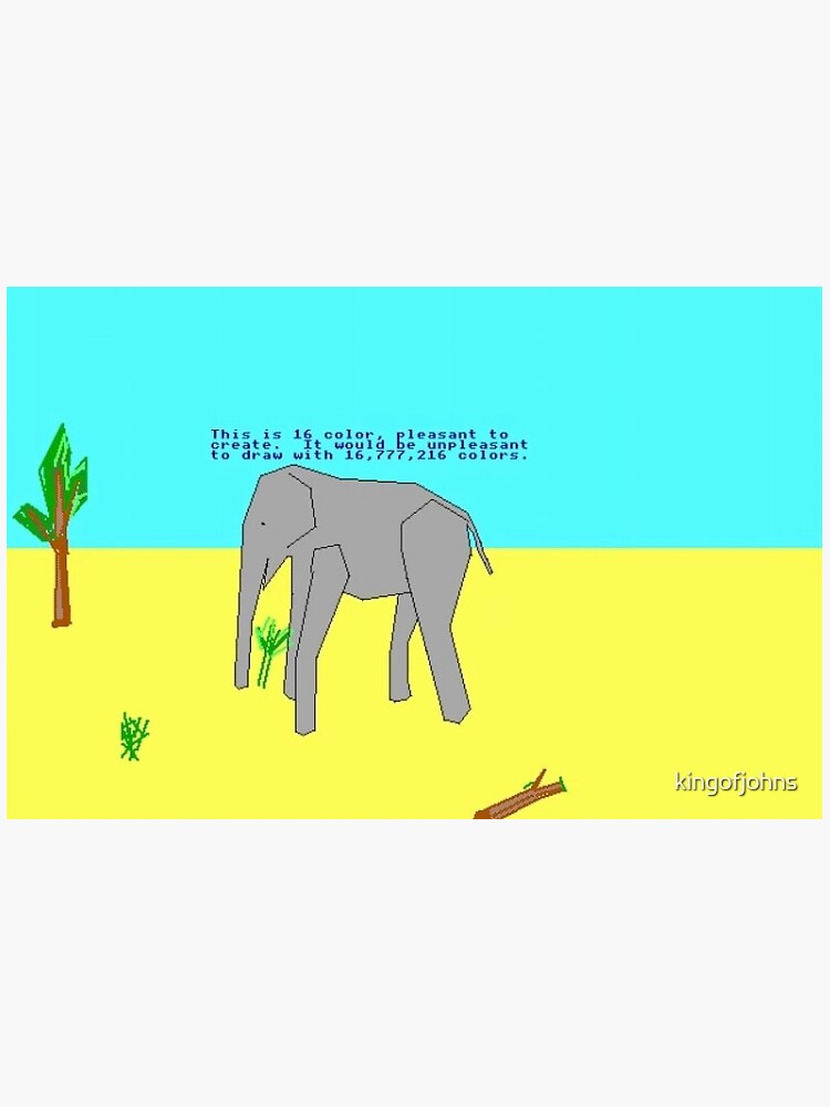 "Terry Davis Elephant" Sticker for Sale by kingofjohns | Redbubble