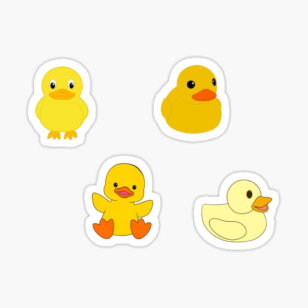 "Rubber Ducky Sticker Pack" Sticker for Sale by Impala2y5 | Redbubble