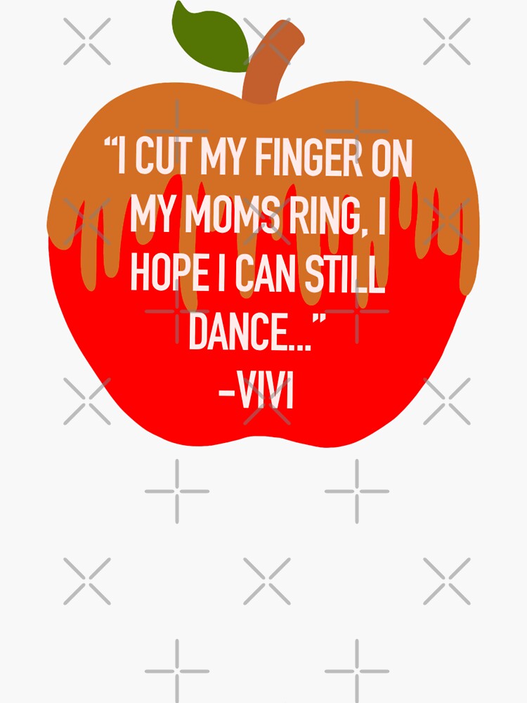 I Cut My Finger On My Moms Ring Vivi Sticker By Courtneydubs Redbubble
