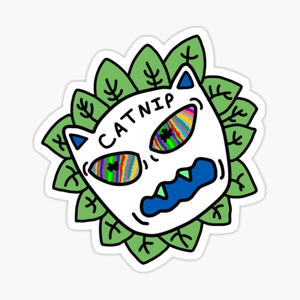 "Catnip" Sticker by SpriteFashio | Redbubble