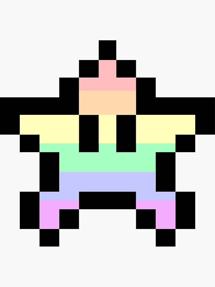 "Rainbow Star Pixel" Sticker for Sale by joobers | Redbubble