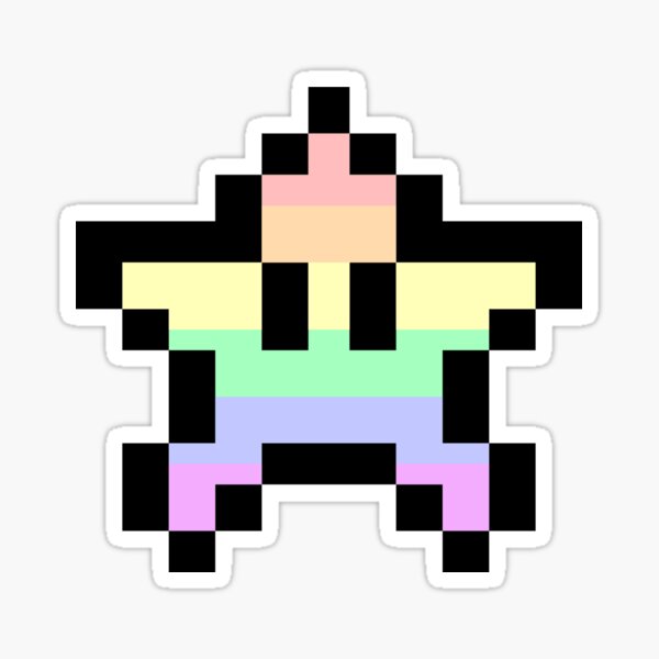 "Rainbow Star Pixel" Sticker for Sale by joobers | Redbubble