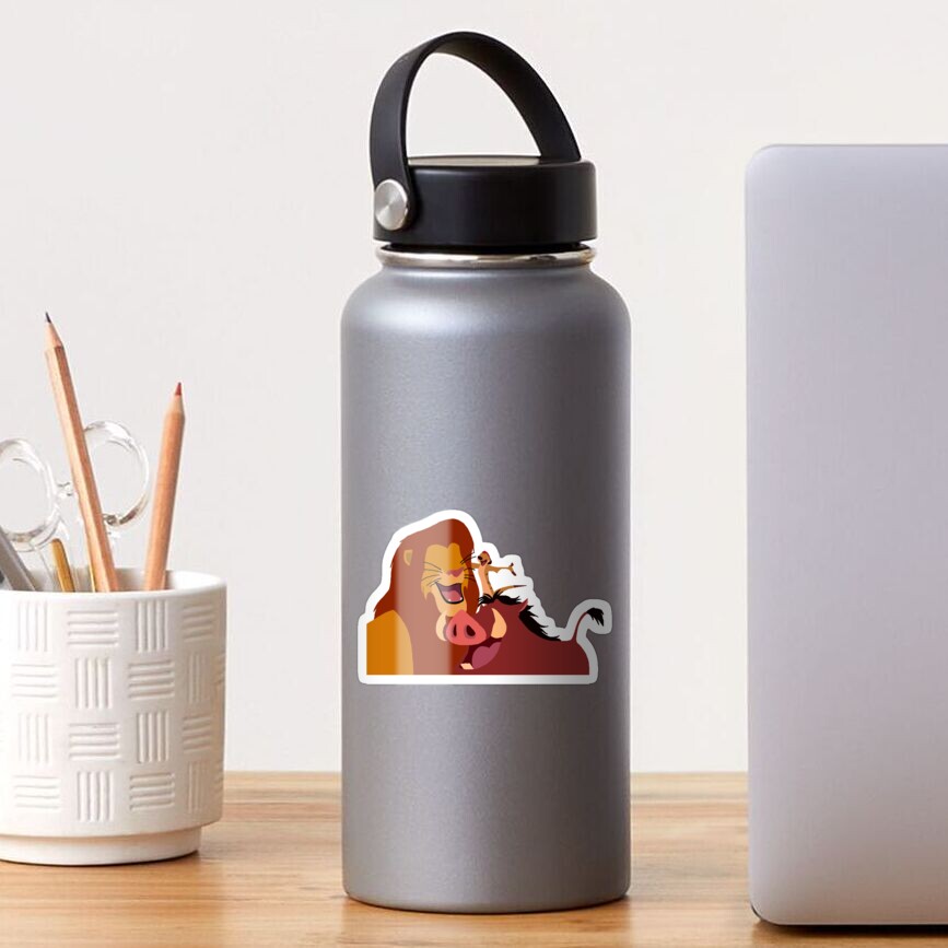 "Simba Timon and Pumba" Sticker for Sale by akspeer | Redbubble