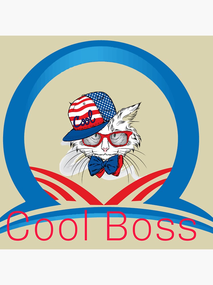 "Cool Boss" Sticker for Sale by pratikbala | Redbubble