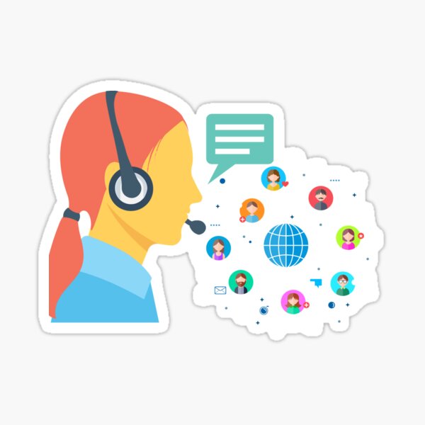 "Communication" Sticker for Sale by arohanmca | Redbubble