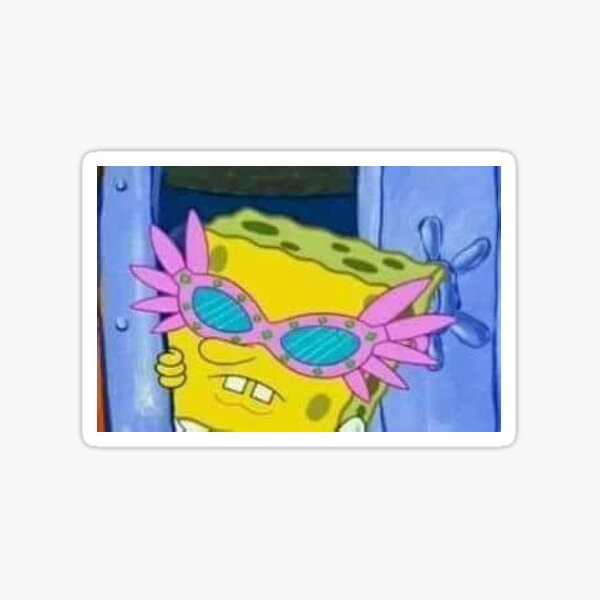 "spongebob" Sticker for Sale by emcoe | Redbubble
