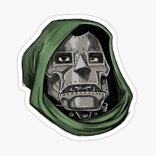 "Dr. Doom" Sticker for Sale by gu-s6 | Redbubble