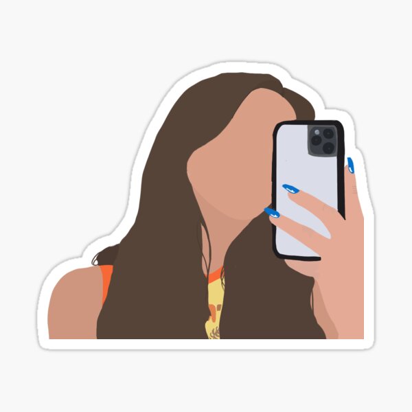 "Addison Rae sticker :)" Sticker by LaneysArt | Redbubble