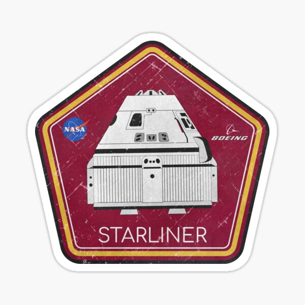 "Starliner-NASA-Boeing Badge" Sticker for Sale by BGALAXY | Redbubble