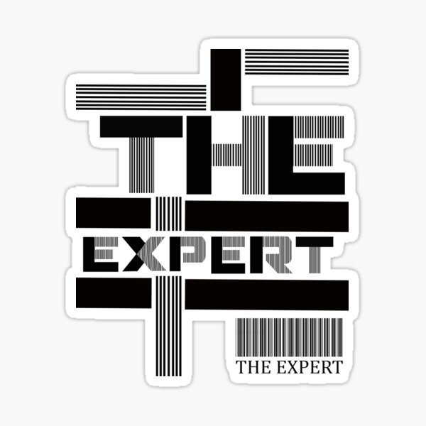 "THE EXPERT" Sticker by Aidaros | Redbubble
