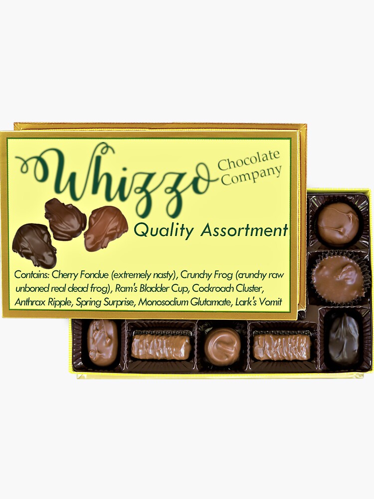 "Whizzo Crunchy Frog" Sticker for Sale by FlyingTeapot | Redbubble