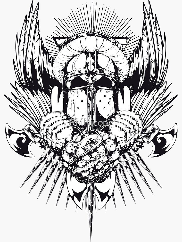 "Crusader" Sticker by RMNicopol | Redbubble