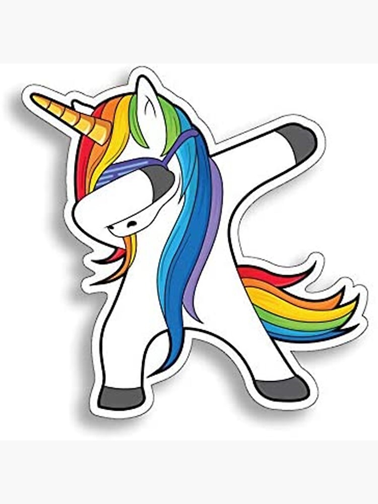 "Unicorn DAB" Sticker for Sale by cjf022618 | Redbubble