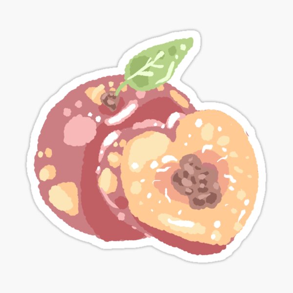 "Peaches" Sticker for Sale by dreamblush | Redbubble