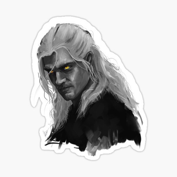 "Geralt of Rivia" Sticker for Sale by Artcana | Redbubble