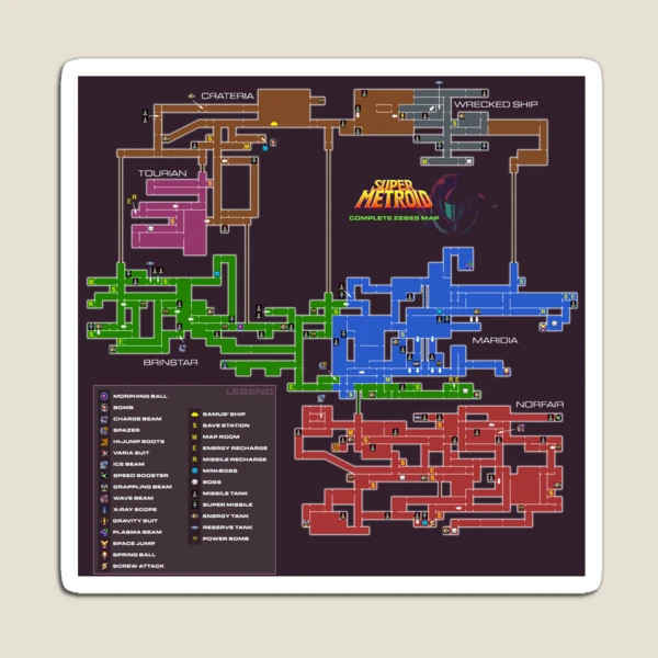 Super Metroid Legacy Map 30 Years On, Developers Reflect On Super