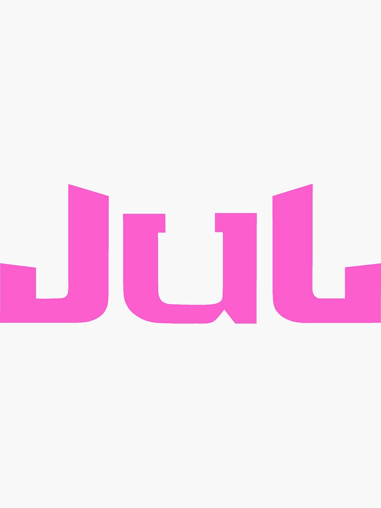 Sticker « Jul logo rose », par Douxetpiquant | Redbubble