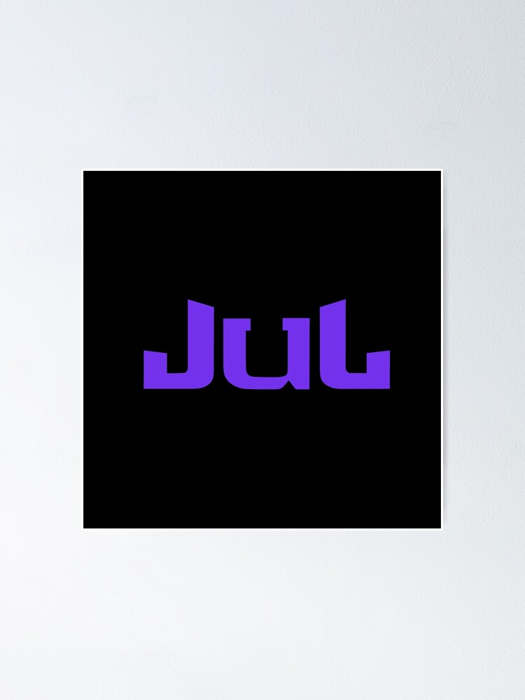 Poster « Jul logo violet », par Douxetpiquant | Redbubble
