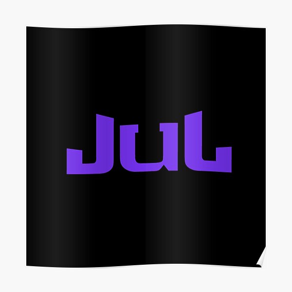 Poster « Jul logo violet », par Douxetpiquant | Redbubble