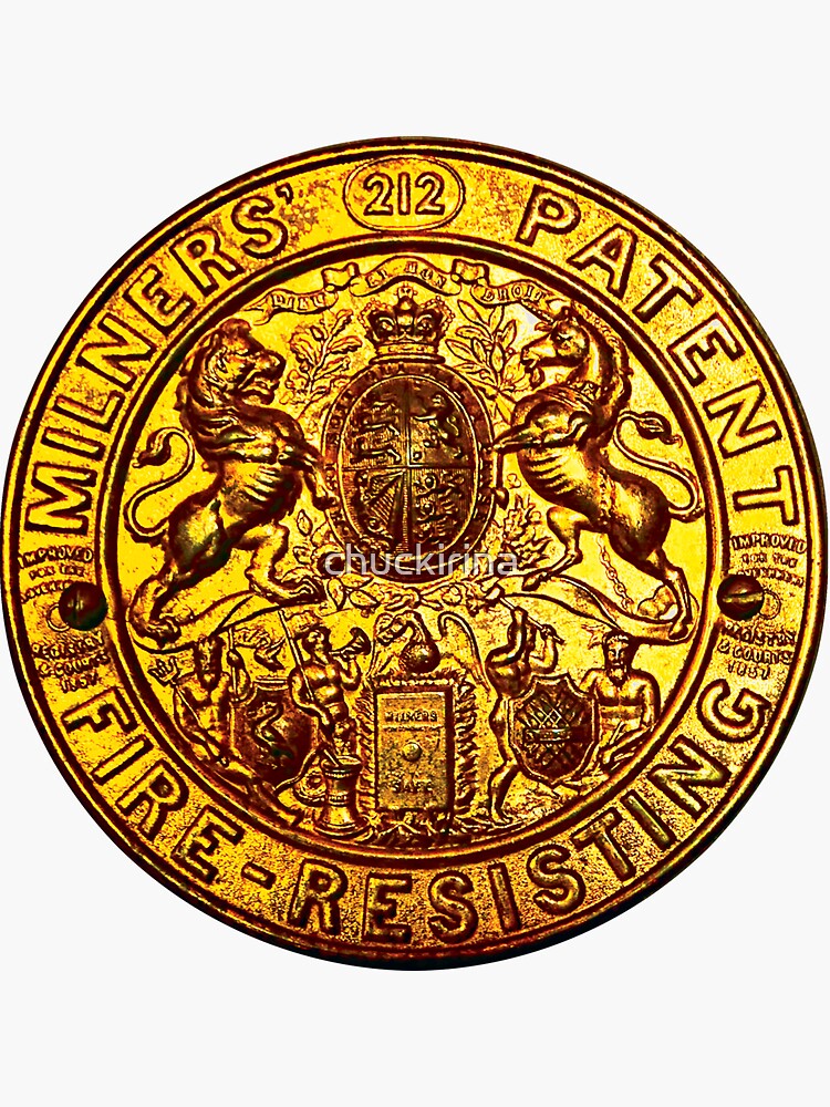 "Fire-resistant" Sticker by chuckirina | Redbubble