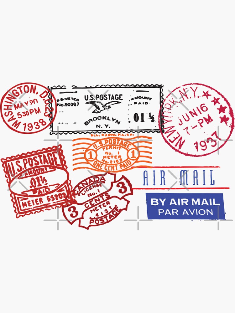 "Passport stamps" Sticker for Sale by Bo3q | Redbubble