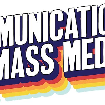 "Communications and Mass Media" Sticker for Sale by Lightfield | Redbubble