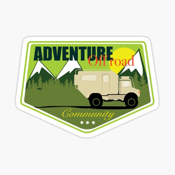 "Adventure Off road Community 4WD" Sticker for Sale by ADVoffroad ...