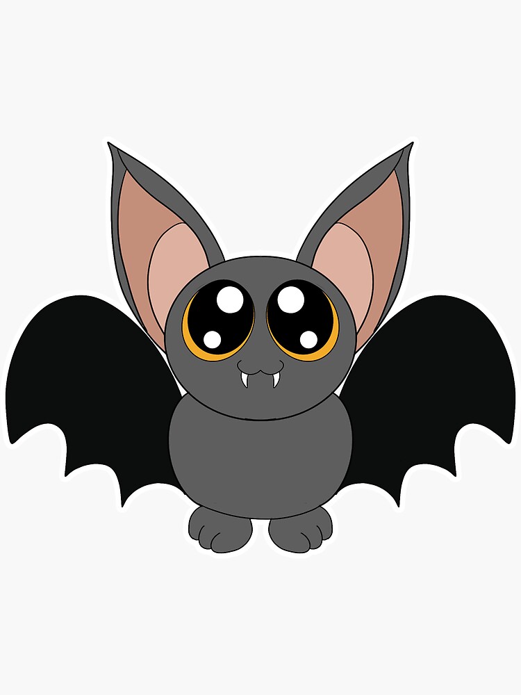 "Batty Bat" Sticker for Sale by littleaman | Redbubble