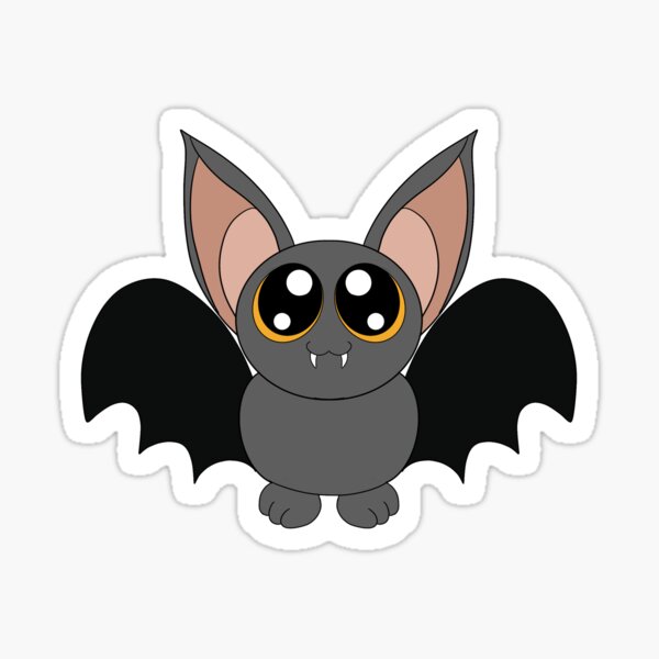 "Batty Bat" Sticker for Sale by littleaman | Redbubble