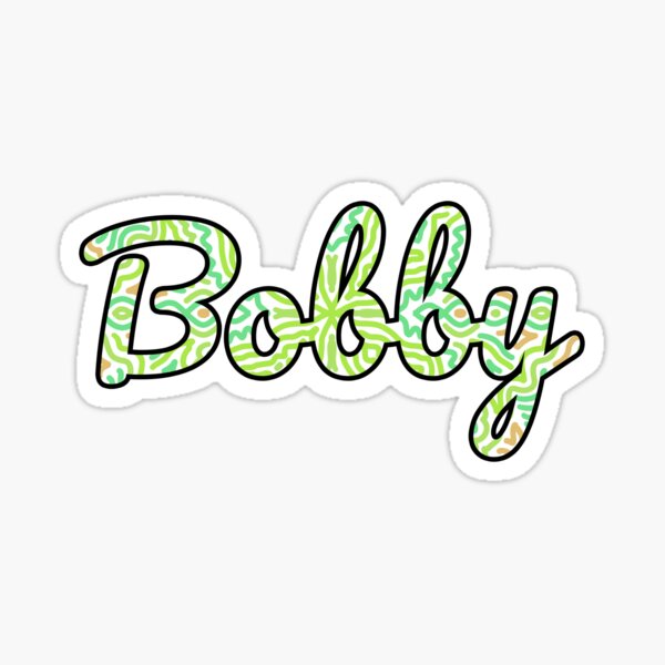 "Bobby Handwritten Name" Sticker for Sale by inknames | Redbubble