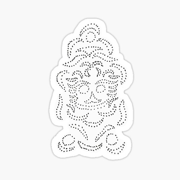 "Hidden Visage" Sticker for Sale by KazM | Redbubble