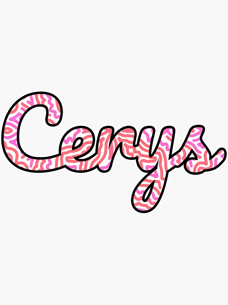 "Cerys Handwritten Name" Sticker by inknames | Redbubble