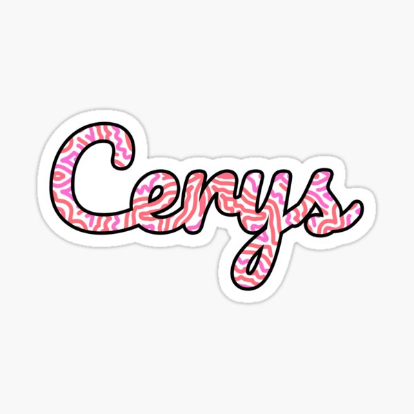 "Cerys Handwritten Name" Sticker by inknames | Redbubble