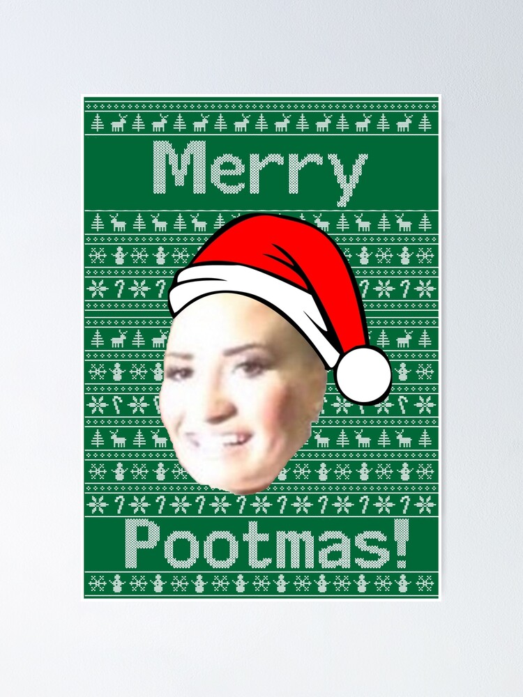 "MERRY POOT LOVATO MAS !!" Poster by Luckythelab | Redbubble