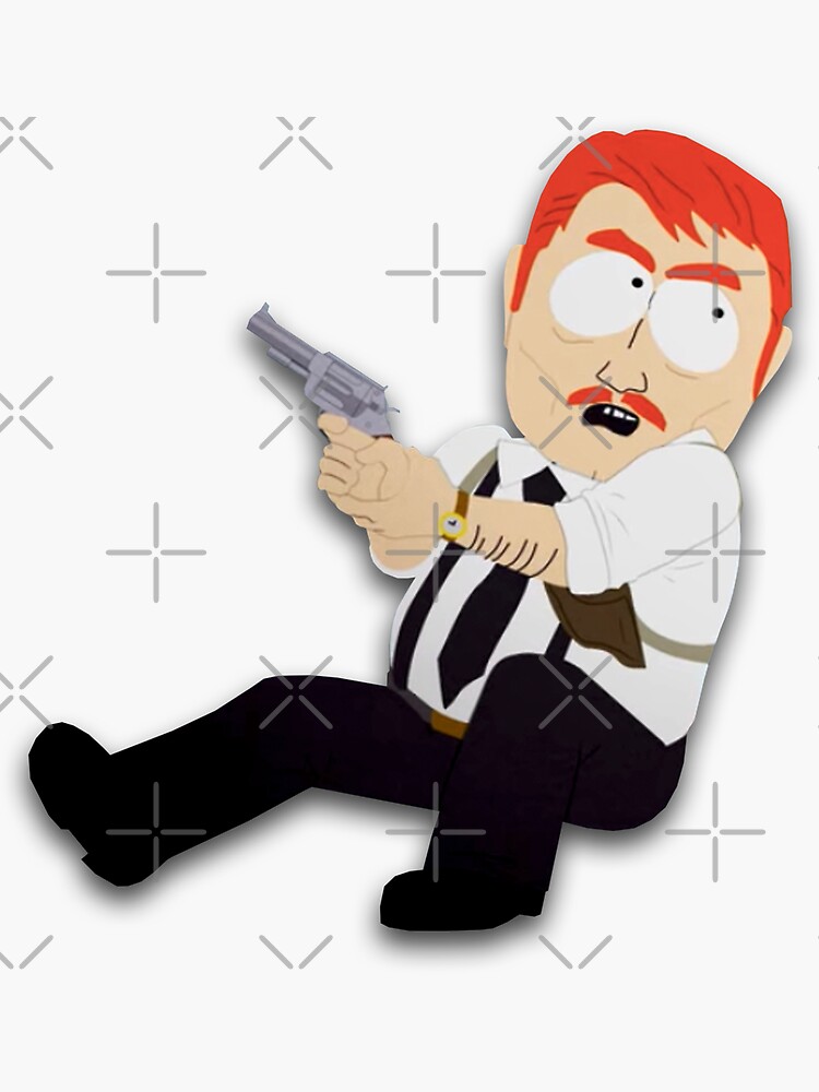 "Sergeant Harrison Yates - South Park" Sticker for Sale by Xanderlee7 ...