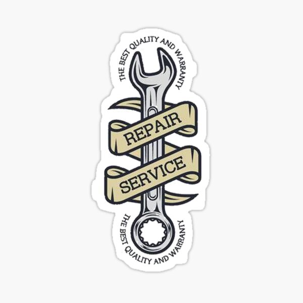 "DESIGN FOR REPAIRING SERVICE" Sticker for Sale by aliwaqas22 | Redbubble