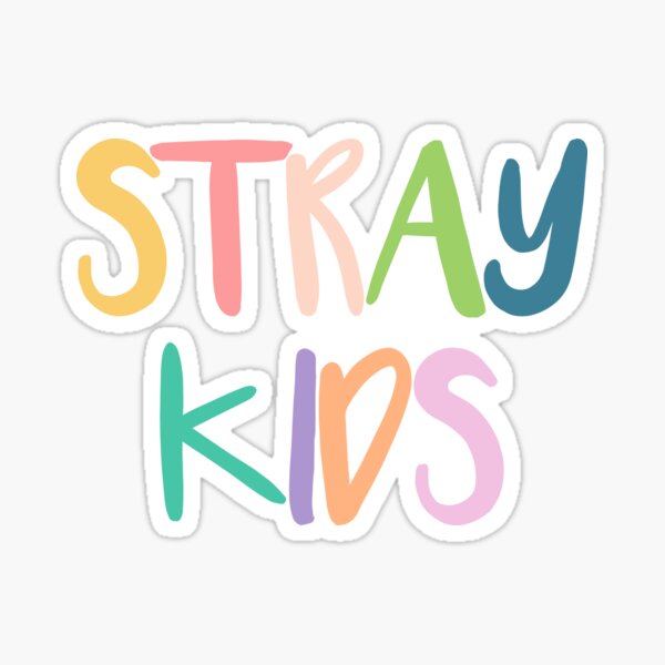 "Stray Kids Colorful Letters" Sticker for Sale by SKZLyrics | Redbubble