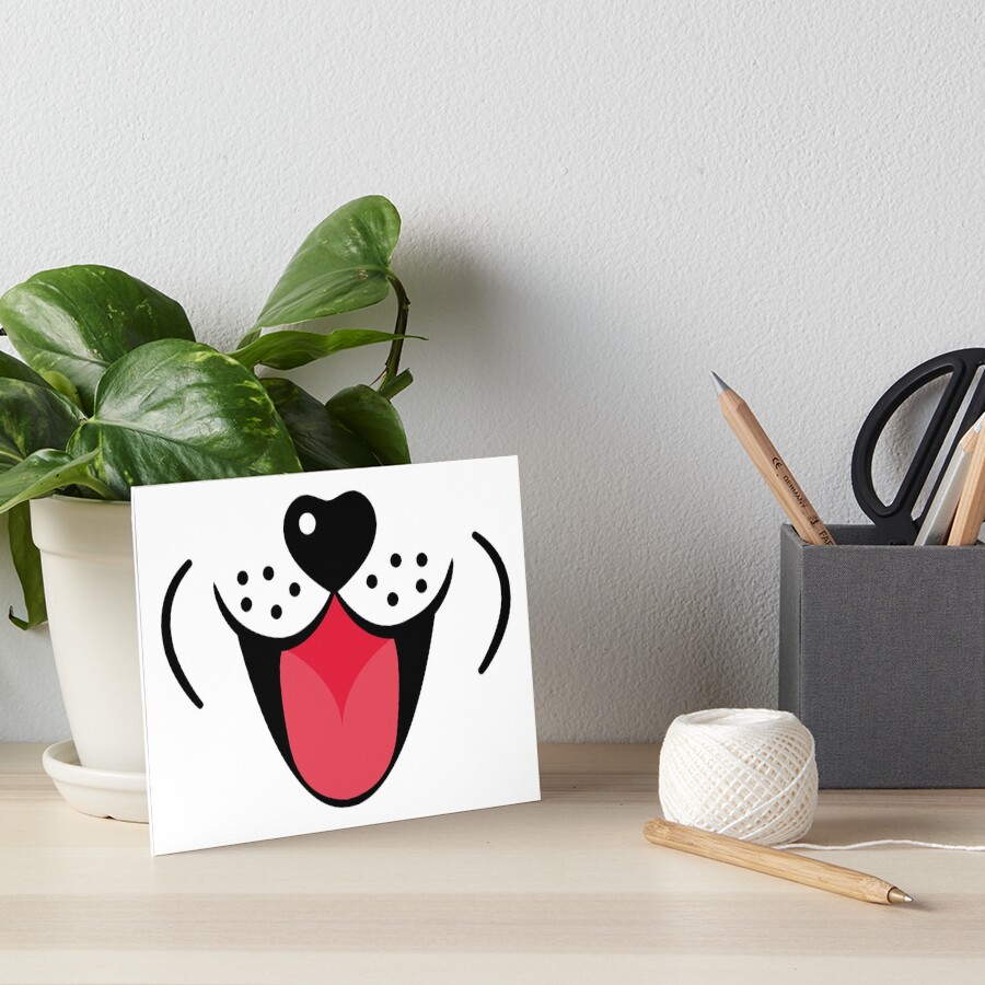 "Cartoon Dog Face Print" Poster for Sale by LemonCreations | Redbubble