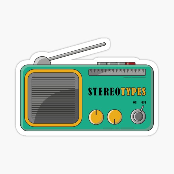 "Turn Off Your Stereotypes" Sticker for Sale by borderland | Redbubble