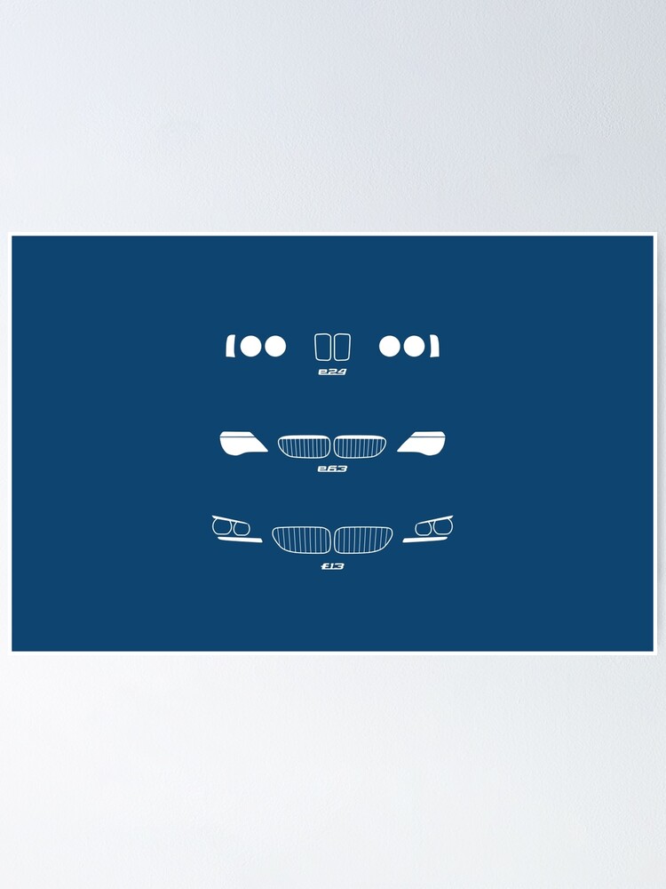 "6 Heritage (E24, E63, F13)" Poster for Sale by ApexFibers | Redbubble