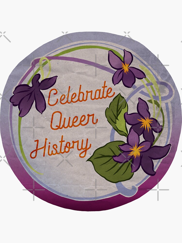 "Celebrate Queer History" Sticker for Sale by fabfeminist | Redbubble