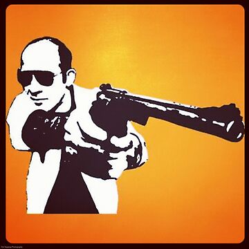 "Hunter S Thompson - Gun" Poster for Sale by Tim Topping | Redbubble