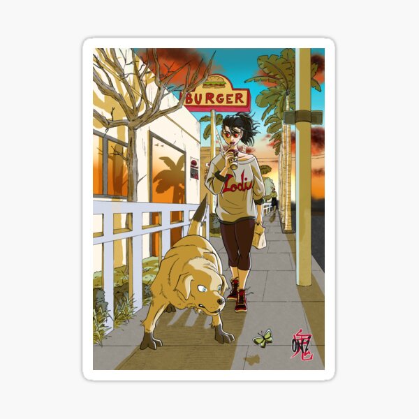 "Lodi & Girela - Burger" Sticker by King-Oni | Redbubble