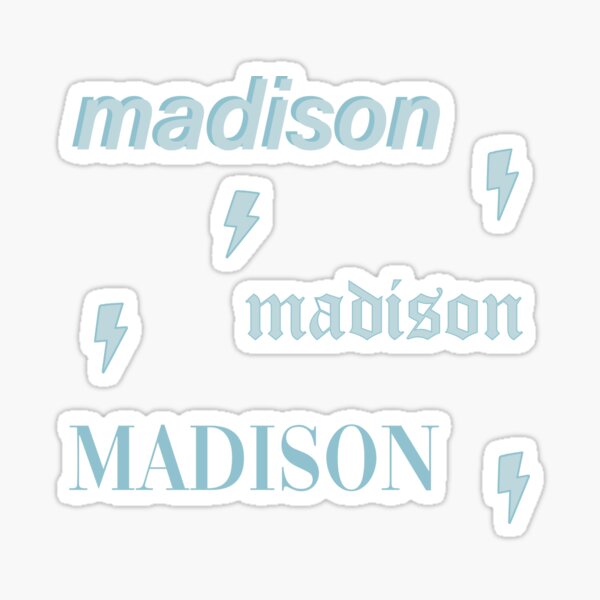 "Old School Madison Sticker Pack " Sticker for Sale by christina-lee ...