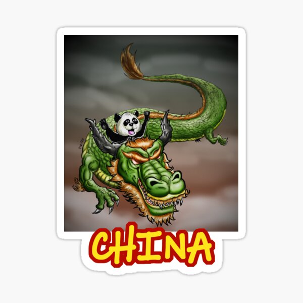 "China" Sticker for Sale by CIZdibujos | Redbubble