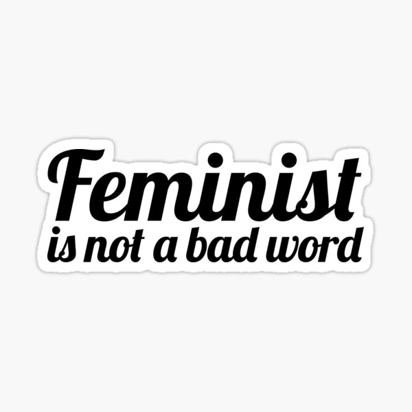 "Feminist I" Sticker by hunnydoll | Redbubble